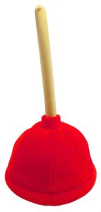 nicky bigs novelties funny prank red toilet plunger hat - retirement party hats - plumber costume accessories - over the hill party supplies