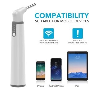 Wireless Otoscope, Ear Scope with 720P HD Ear Camera and 6 LED Lights, Ear Wax Removal Tool Camera with Gyroscope, Digital Otoscope with Light, Compatible with iPhone and Android