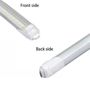 GOCuces 36W T8 LED Tube Lights 4 Foot Equal to 45.8in,60W F48T12 R17d HO Fluorescent Bulbs Replacement T12,White 6500K,Ballast Bypass,Dual-Ended Connection,V Shape for Shop,Sign,Basement,Pack of 10