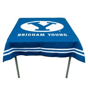 college flags & banners co. brigham young cougars logo tablecloth or table overlay