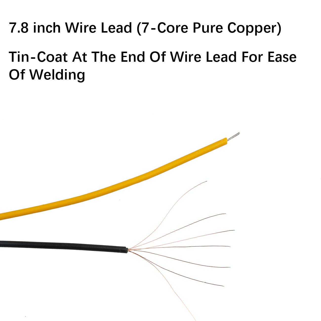 EDGELEC 30pcs 12 Volt 3mm Yellow Flicker LED Lights Emitting Diodes (Candle Flickering Lights) Pre Wired 7.9 inch DC 12v LED Light Clear Lens Small LED Lamps