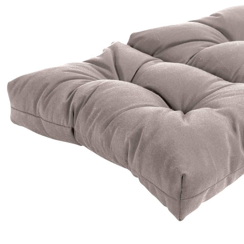 QILLOWAY Indoor/Outdoor Chaise Lounge Cushion,Spring/Summer Seasonal All Weather Replacement Cushions. (Tan/Grey)