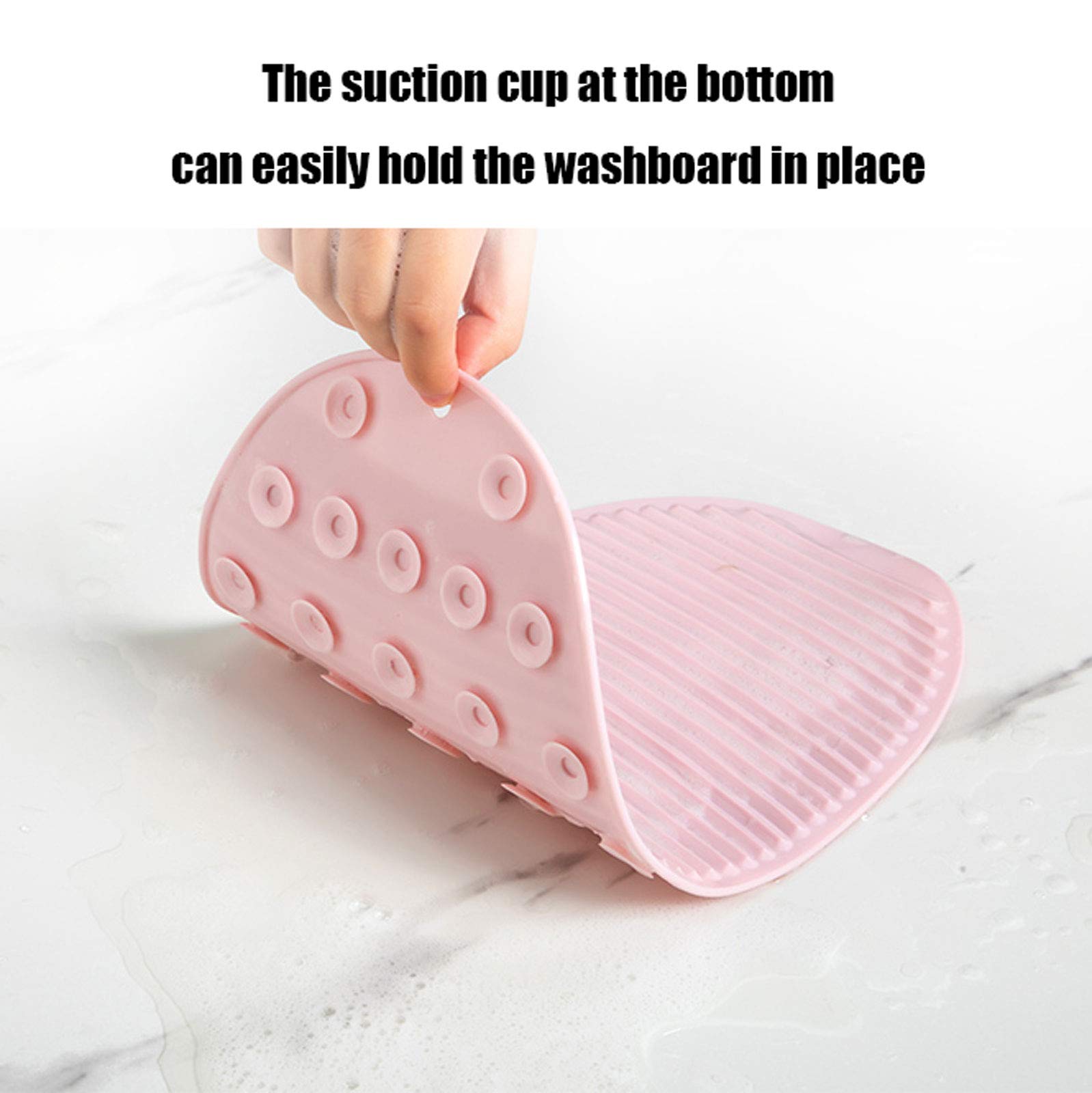 Washboard for Laundry-2 Pcs,Travel Portable Collapsible Washboard,Household Adsorption Washboard, Suitable for Hand Washing Diaper.