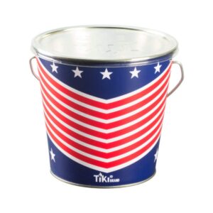 tiki brand bitefighter 17 ounce citronella wax candle metal bucket, plain (1418104)