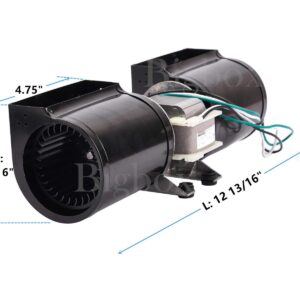 Replacement Fireplace Blower Kit for Heat-N-Glo, Hearth and Home, Quadra Fire, GTI, Heatilator, Majestic, Superior, Monessen, Vermont Castings Fireplace, GFK-160A GFK-160 FAB-1600 Fireplace Blower Kit