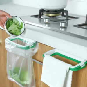 Garbage Bag Rack Over Cabinet Door Trash Bag Holder Kitchen Sink Organizer Multifunction Storage Shelf RV Bathroom Dorm Room Office