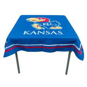 college flags & banners co. kansas jayhawks logo tablecloth or table overlay