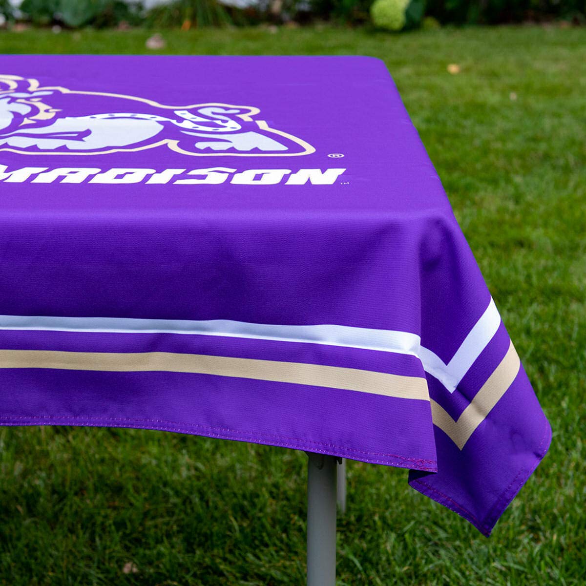 College Flags & Banners Co. James Madison Dukes Logo Tablecloth or Table Overlay