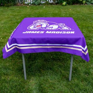 College Flags & Banners Co. James Madison Dukes Logo Tablecloth or Table Overlay