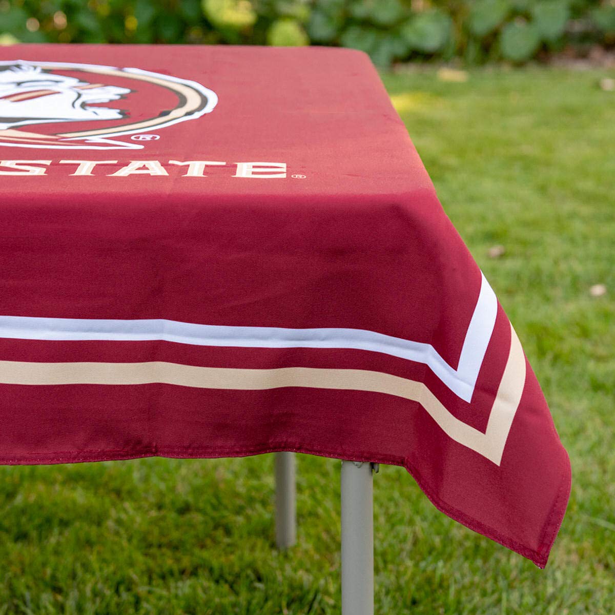 College Flags & Banners Co. Florida State FSU Noles Logo Tablecloth or Table Overlay