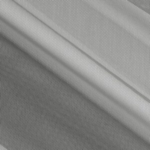 mesh fabric | 5 yards | 4-way stretch | dancewear, activewear, sportswear fabric | 60" wide roll | lightweight, sheer fabric | 90% nylon, 10% spandex | apparel, lingerie, costume (grey)