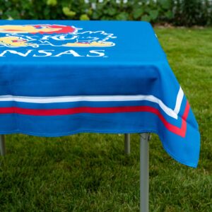 College Flags & Banners Co. Kansas Jayhawks Logo Tablecloth or Table Overlay