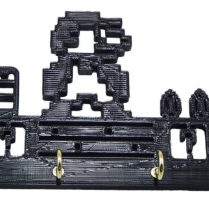 Medallurgy Video Gamer Wall Key Rack Holder Hanger Hooks Entryway Jewelry Organization Housewarming New Home Gift