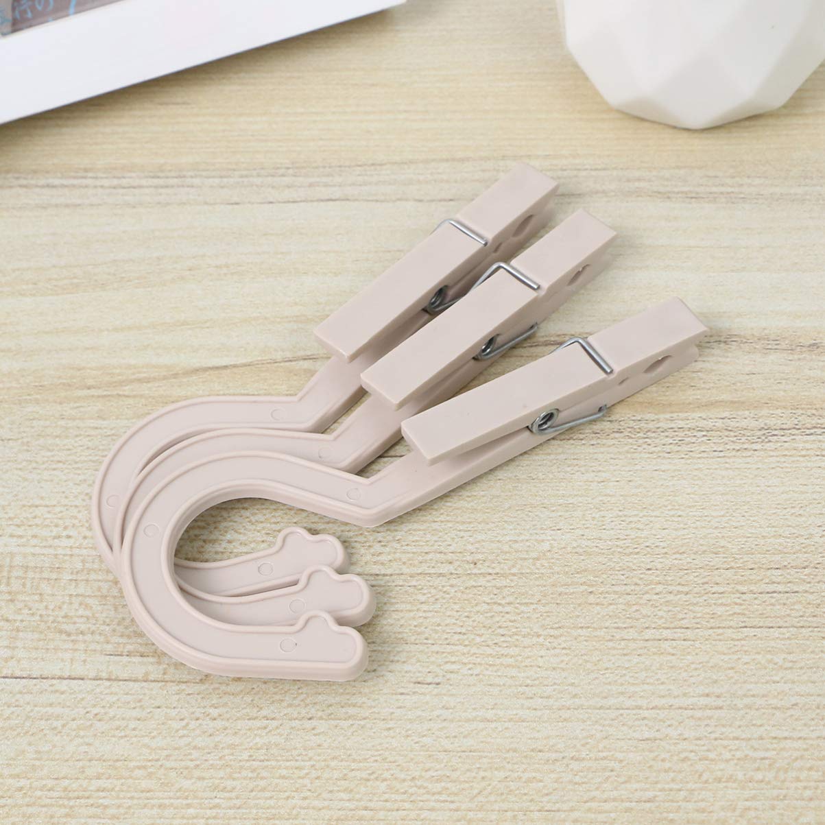 TOPBATHY 3pcs Clothes Hanger Laundry Hooks Hanging Clips Travel Hanger Portable Clothes Rack Windproof Hanger Hanging Clothespins Coat Hanger Multifunction