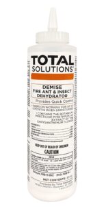 total solutions demise | powdered fire ant and insect dehydrator featuring pyrethrin for fast knockdown of pests and silicon dioxide to dehydrate insects on contact. (3.5 oz)