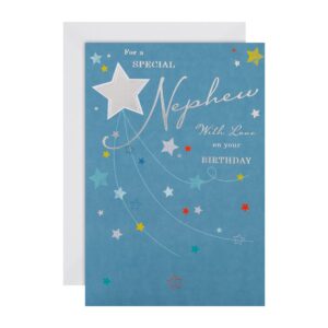 hallmark birthday card for nephew - contemporary star design