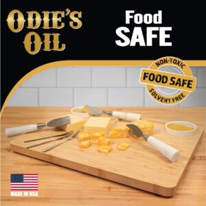 Odie's Oil • Universal Finish for Wood • Leather • Plastic • Vinyl • Metal and More • 9 Ounce Glass Jar • Food Safe and Solvent Free Non Toxic Finish …