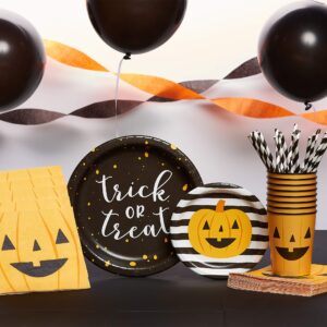 American Greetings 36-Count 9 in. Paper Dinner Plates, Trick-or-Treat Paper Halloween Party Supplies