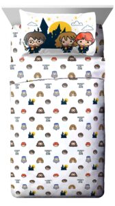 harry potter hogwarts is my home 4 piece full sheet set (offical harry potter product)