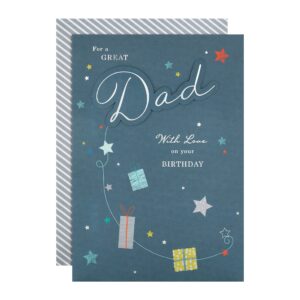 hallmark birthday card for dad - 3d text design