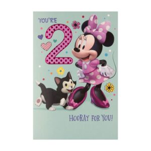 hallmark 2nd birthday card - minnie mouse design