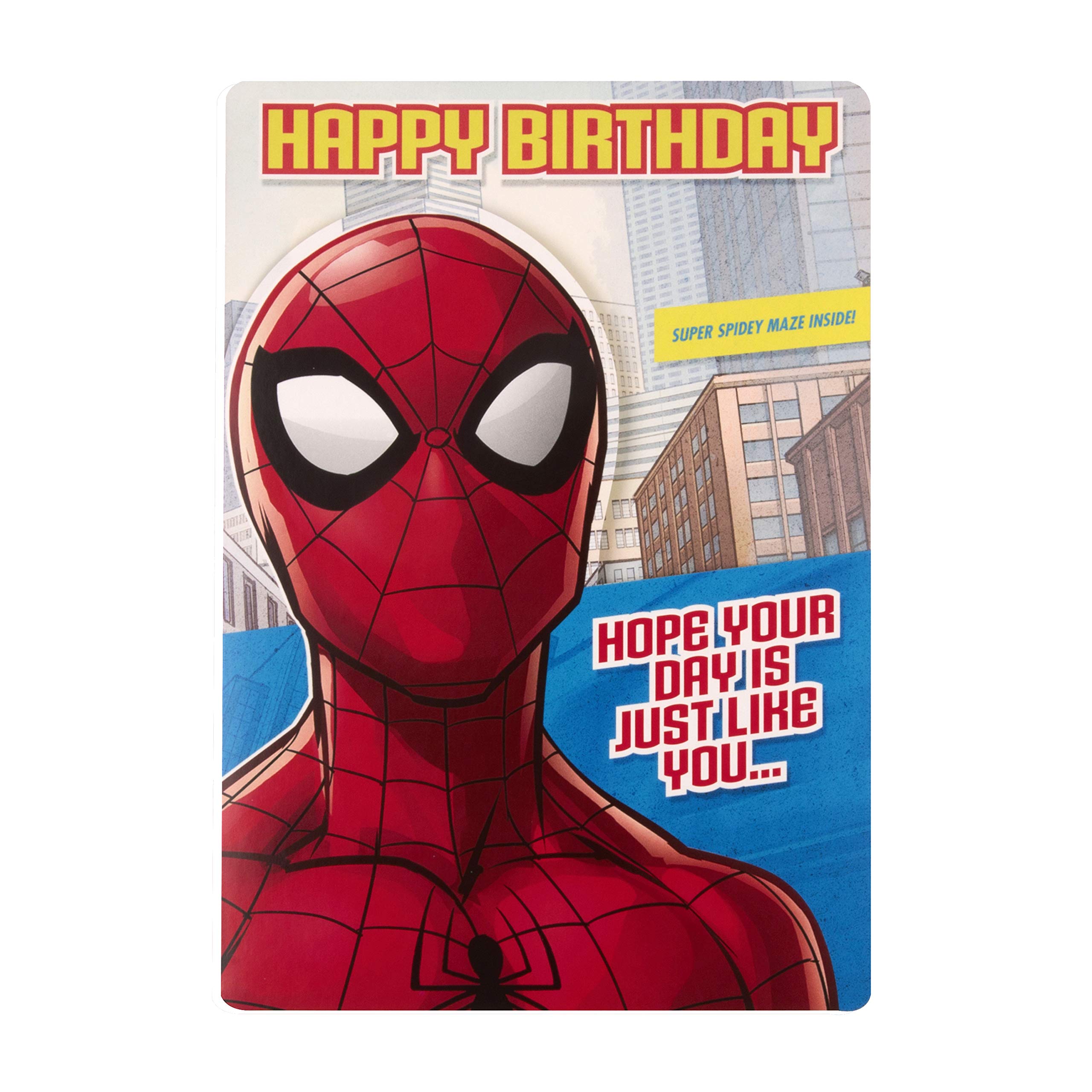 Hallmark Birthday Card For Kids - Spider-Man Design With Activity