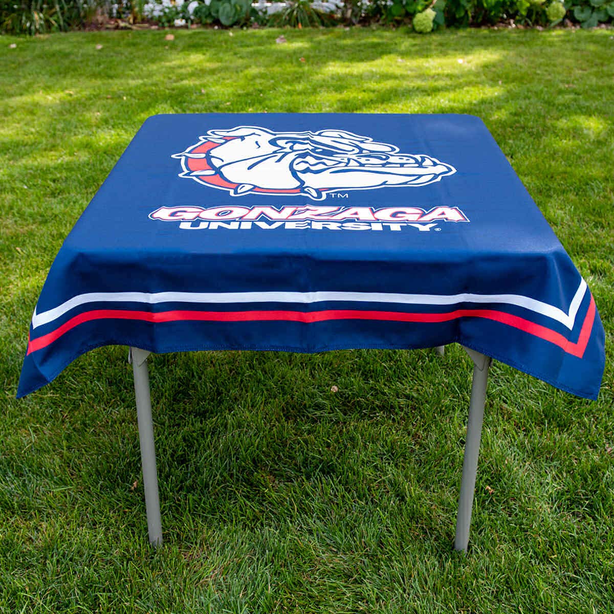 College Flags & Banners Co. Gonzaga Bulldogs Logo Tablecloth or Table Overlay