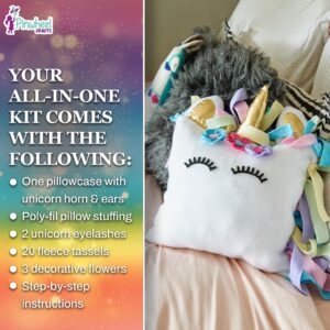 Unicorn Pillow Kit - No Sew Unicorn Craft Kit - Gifts for Girls, Arts and Crafts for Kids Ages 8-12 - Unicorn Toys for 6 Year Old Girl Gifts, Birthday, Easter, Toddlers, Teens