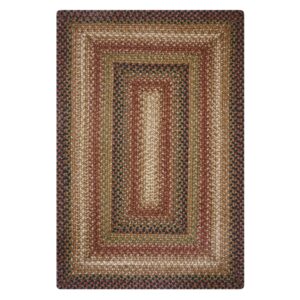 Homespice 20x30” Brown Rectangular Braided Rug. Gingerbread Brown Jute Rug. Uses- Entryway Rugs, Kitchen Rugs, Bathroom Rugs. Reversible, Rustic, Country, Primitive, Farmhouse Decor Rug