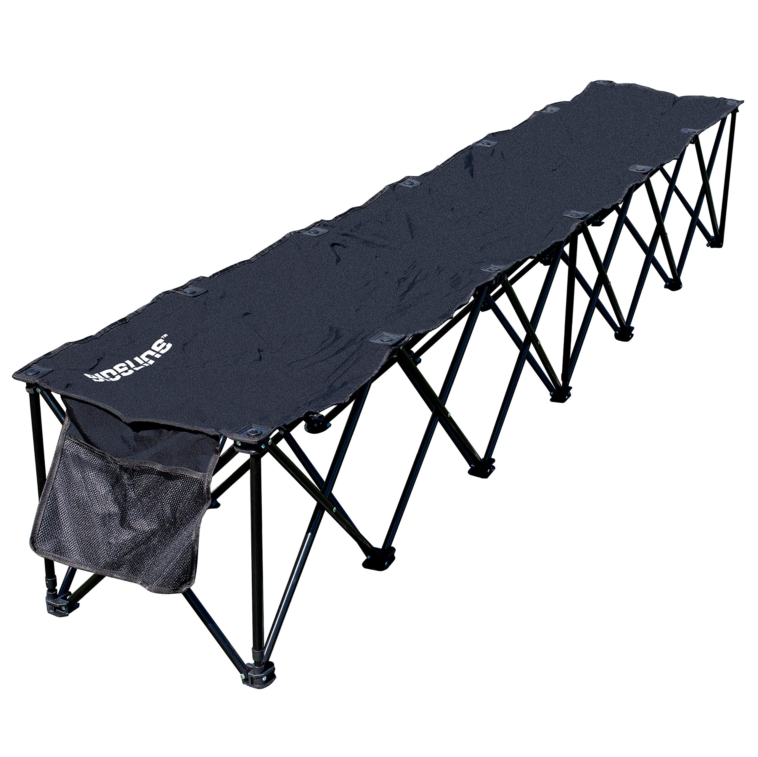 Franklin Sports Sideline Team Bench – 6 Person – Collapsible Sport Bench – No Assembly – Instant Seating – All Sport – Soccer – Lacrosse – Football – Heavy Duty