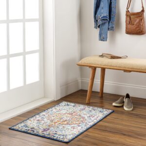 livabliss odelia vintage bohemian area rug,5'3" x 7'3",aqua