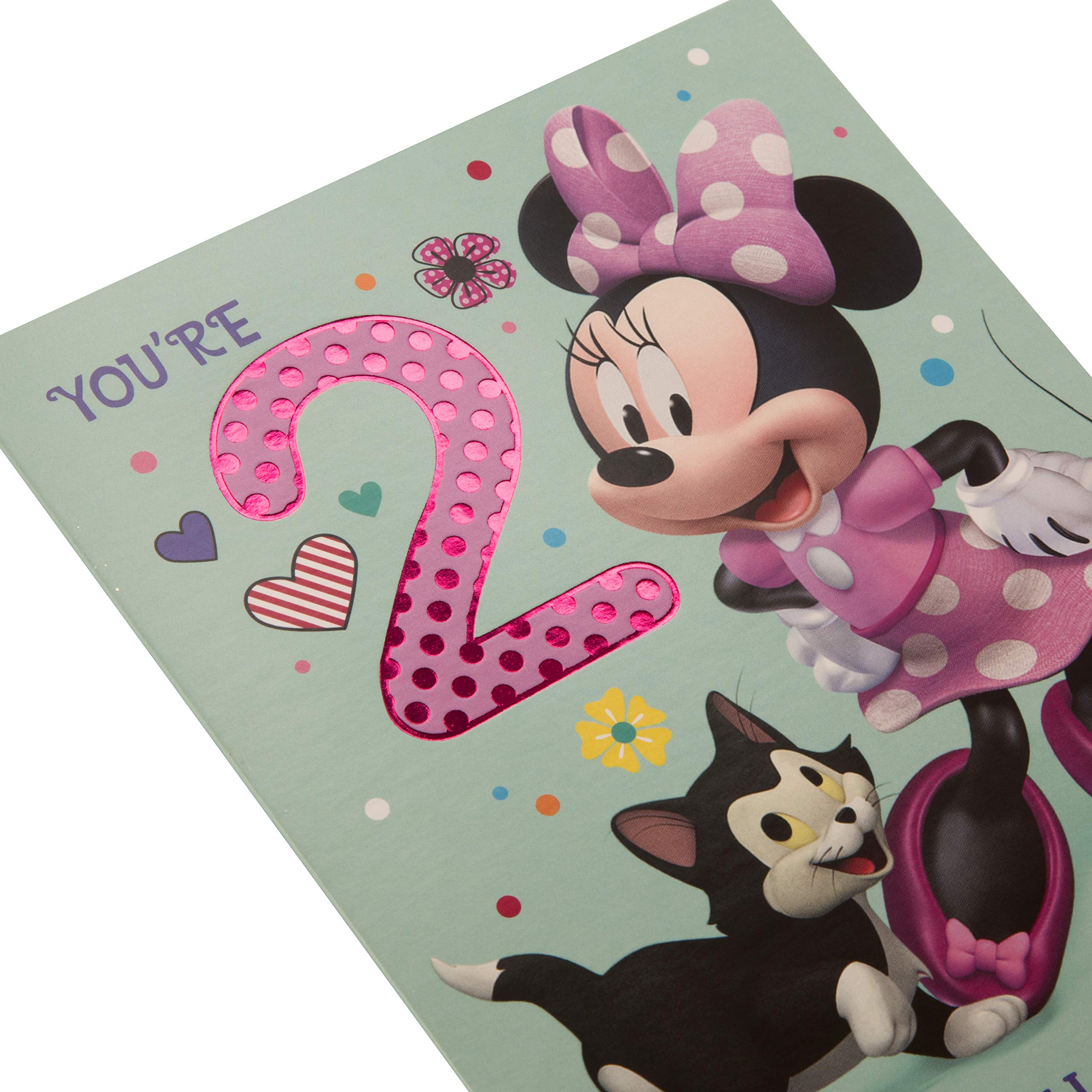 Hallmark 2nd Birthday Card - Minnie Mouse Design