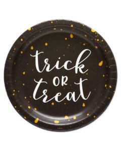 american greetings 36-count 9 in. paper dinner plates, trick-or-treat paper halloween party supplies