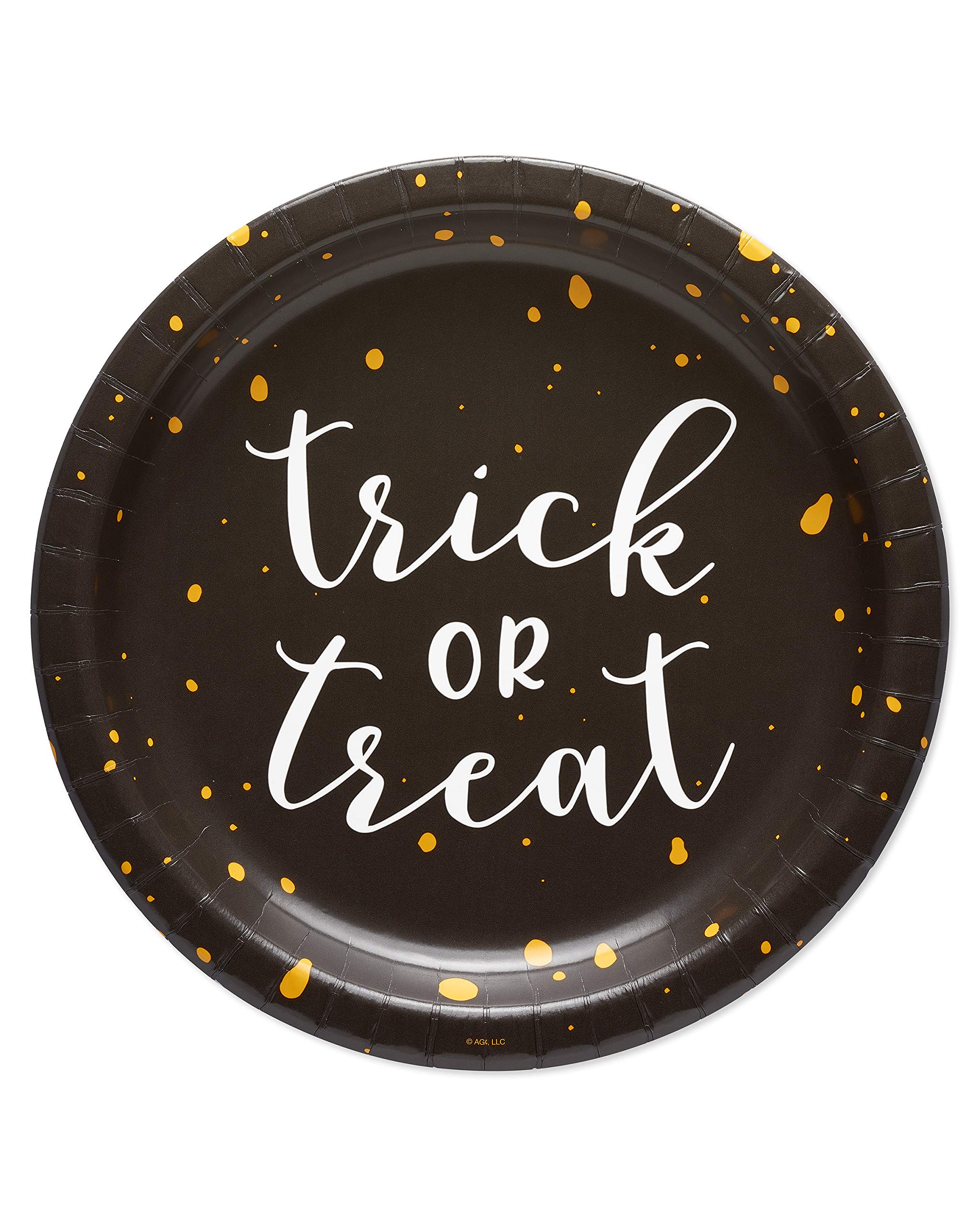 American Greetings 36-Count 9 in. Paper Dinner Plates, Trick-or-Treat Paper Halloween Party Supplies