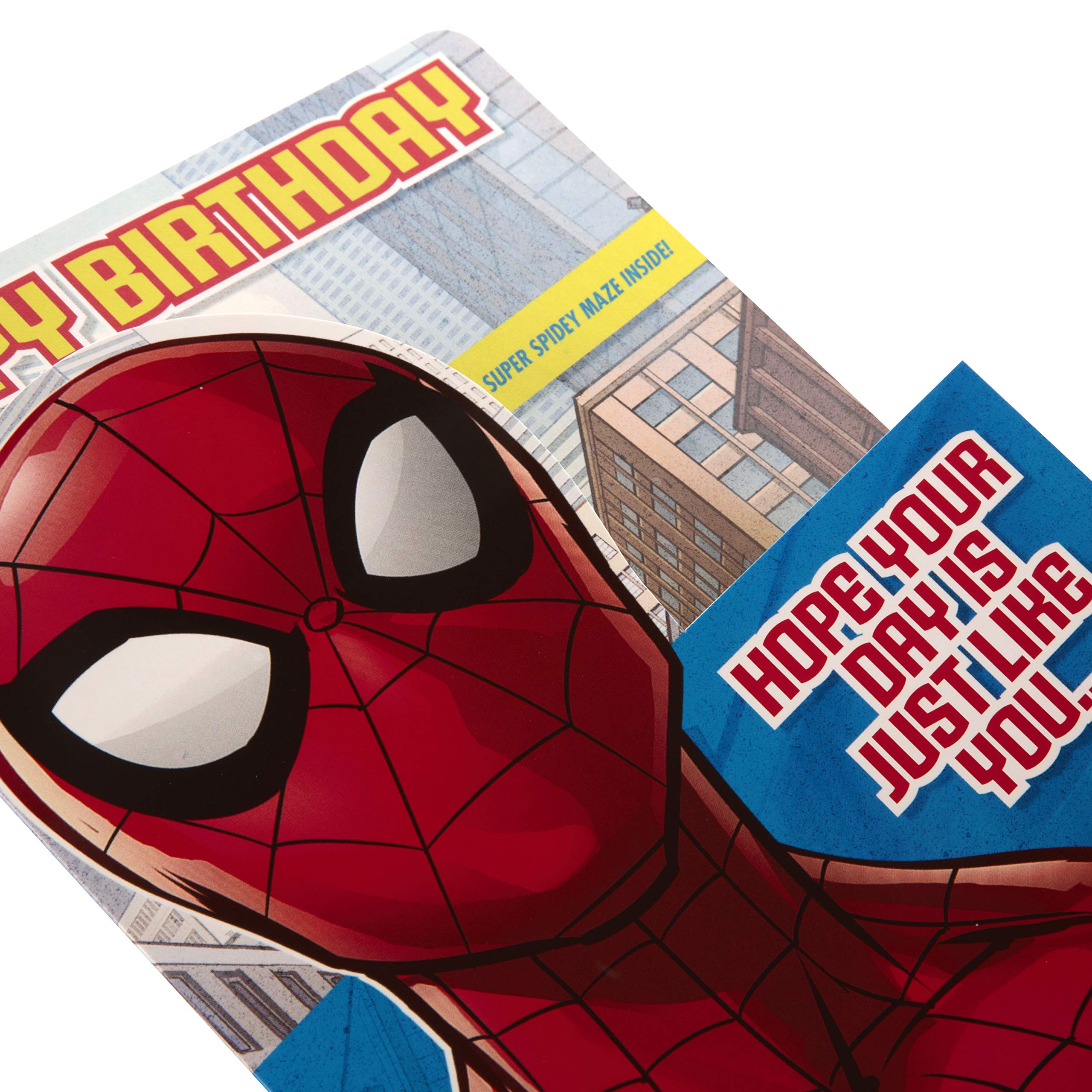 Hallmark Birthday Card For Kids - Spider-Man Design With Activity