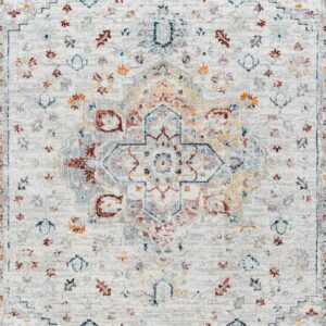 8x10 Area Rug | Traditional Large Area Rugs for Living Room, Dining Room, Bedroom, Entryway or Kitchen | Alfombras para Salas | Cream, 7'10'' x 10'3''