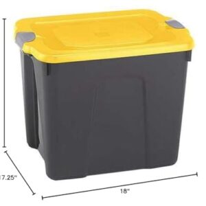 Durabilt, 8520GRBKYL.08, Storage Tote, 22 Gal. , Polypropylene