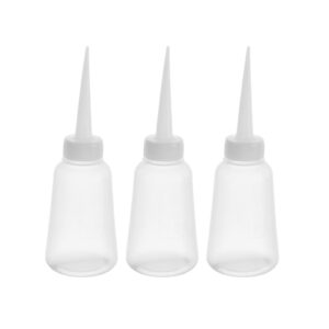 utoolmart 3pcs squeeze bottle 150ml plastic glue oil bottle wash bottles for diy label tattoo