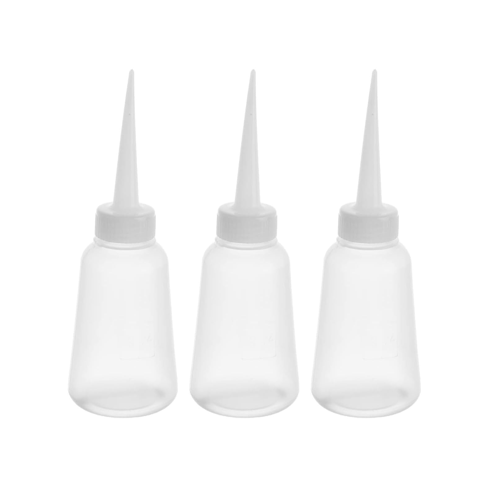 Utoolmart 3pcs Squeeze Bottle 150ml Plastic Glue Oil Bottle Wash Bottles for DIY Label Tattoo