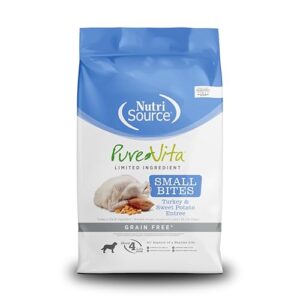 pure vita grain free turkey & sweet potato small bites dog food 5lb