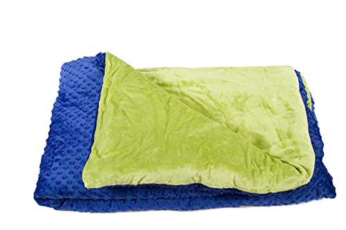 Harkla Kids Weighted Blanket - 15lb Bamboo Cooling Weighted Blanket for Kids - Washable Minky Cover and Glass Beads Filled Weighted Inner - Designed for Sensory Seekers Weighing 90lb to 150lb