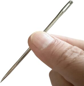 10" professional upholstery needle 3mm thickness, big eye hand sewing needles for stitching and crafting projects 10"