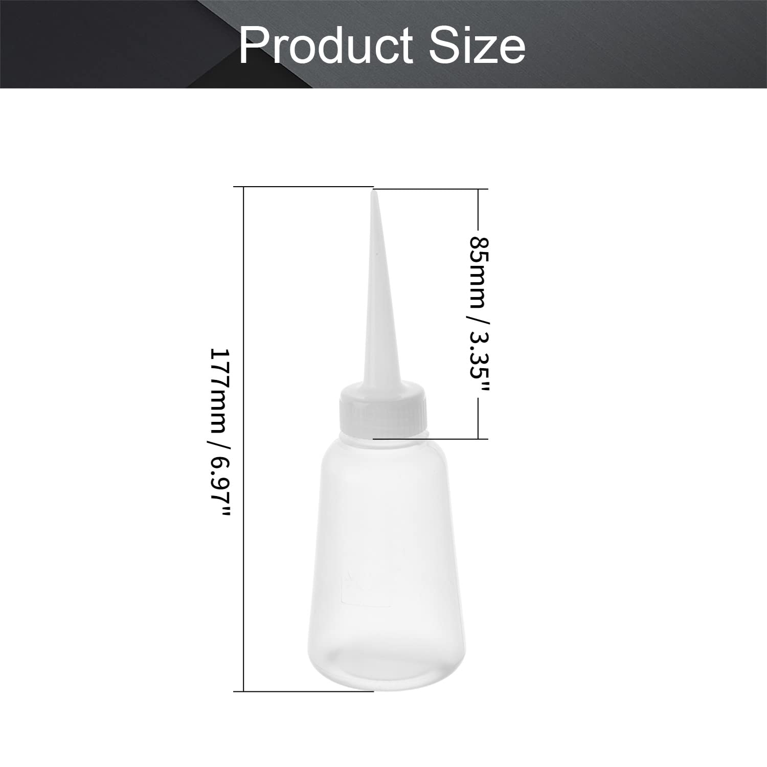 Utoolmart 3pcs Squeeze Bottle 150ml Plastic Glue Oil Bottle Wash Bottles for DIY Label Tattoo