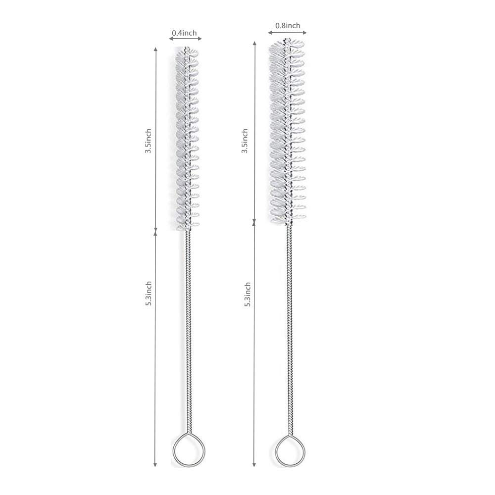 8PCS Thick Glass Graduated Dropper Pipettes Fluid and Liquid Pipettors 0.5ml, 1ml,2ml,3ml,5ml, 10ml,10CM,20CM with Caps and 2PCS Washing Brushes and 2PCS 20cm Glass Stir Rod(20cm-7.8inch)