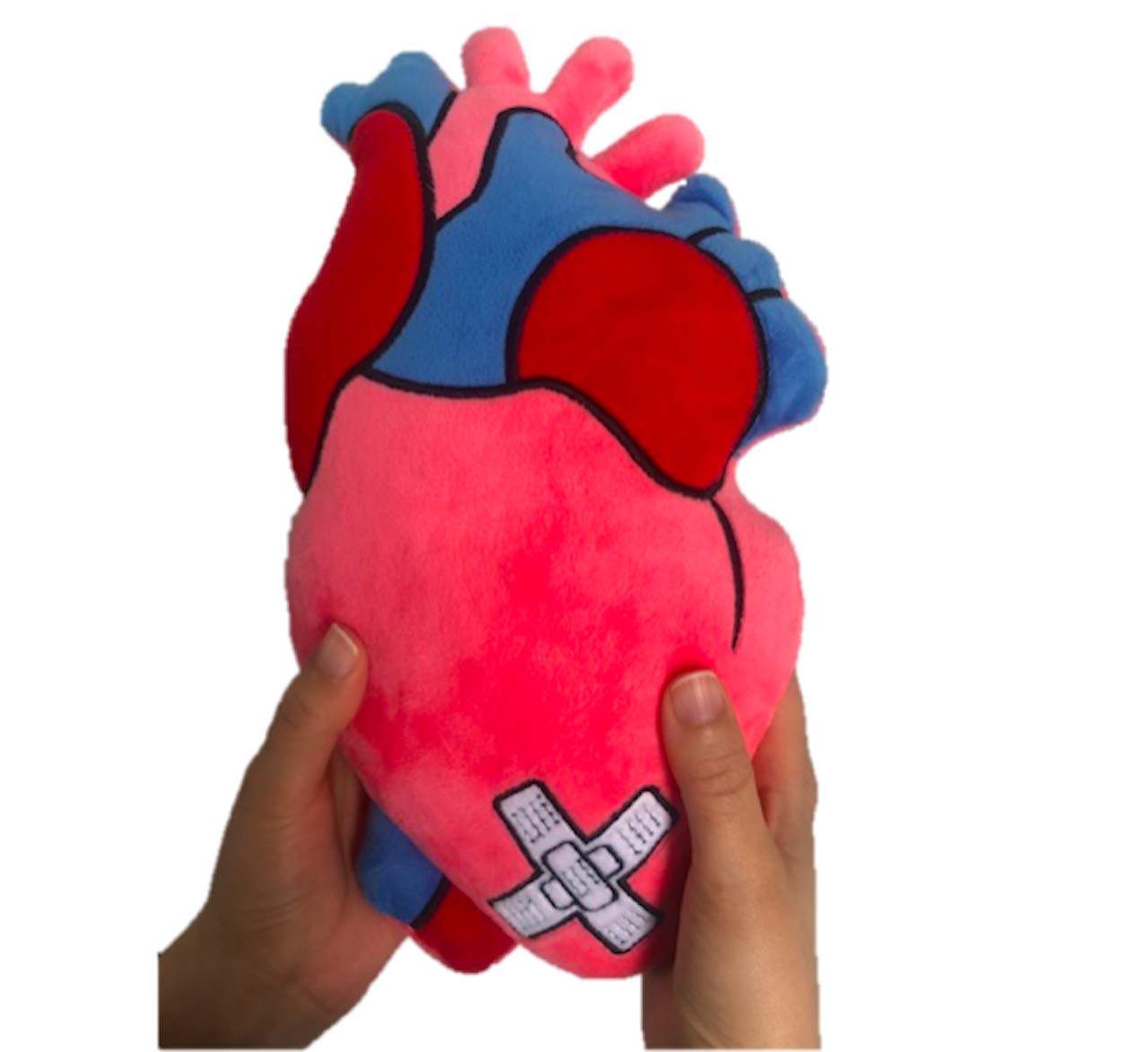 Zymise TANGDIAABBCC Heart of Hope - Stuffed Plush Anatomical Heart Pillow