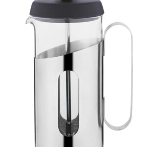 Berghoff Essentials Heat-resistant Glass French Press Maestro PP Lid 0.37 qt. Ergonomically Designed 18/10 Stainless Steel Handle Up to 3-Cup Satin Finish