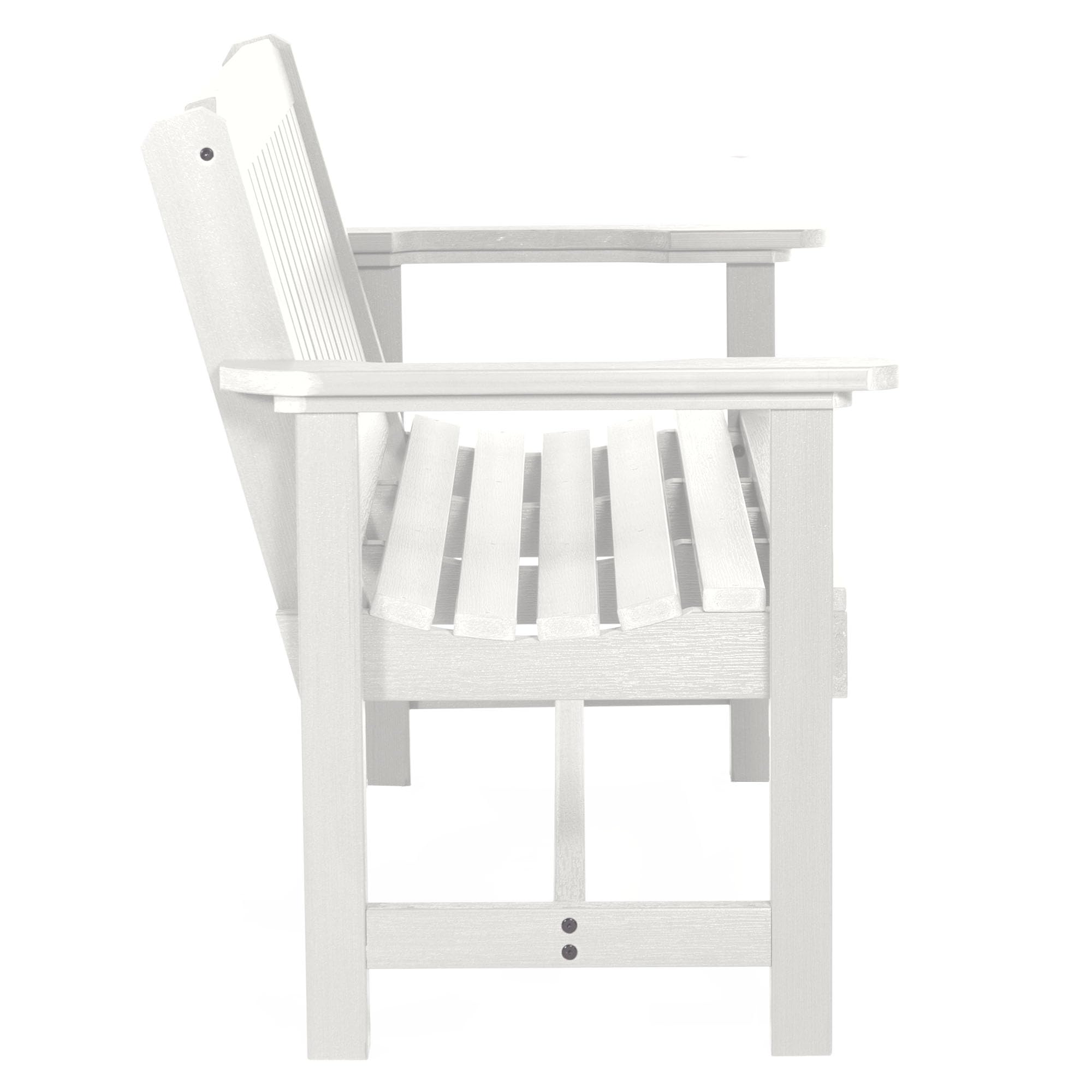 Sequoia Professional CM-BENSQ42-WHE Commercial Grade Exeter 4 Foot Garden Bench, White