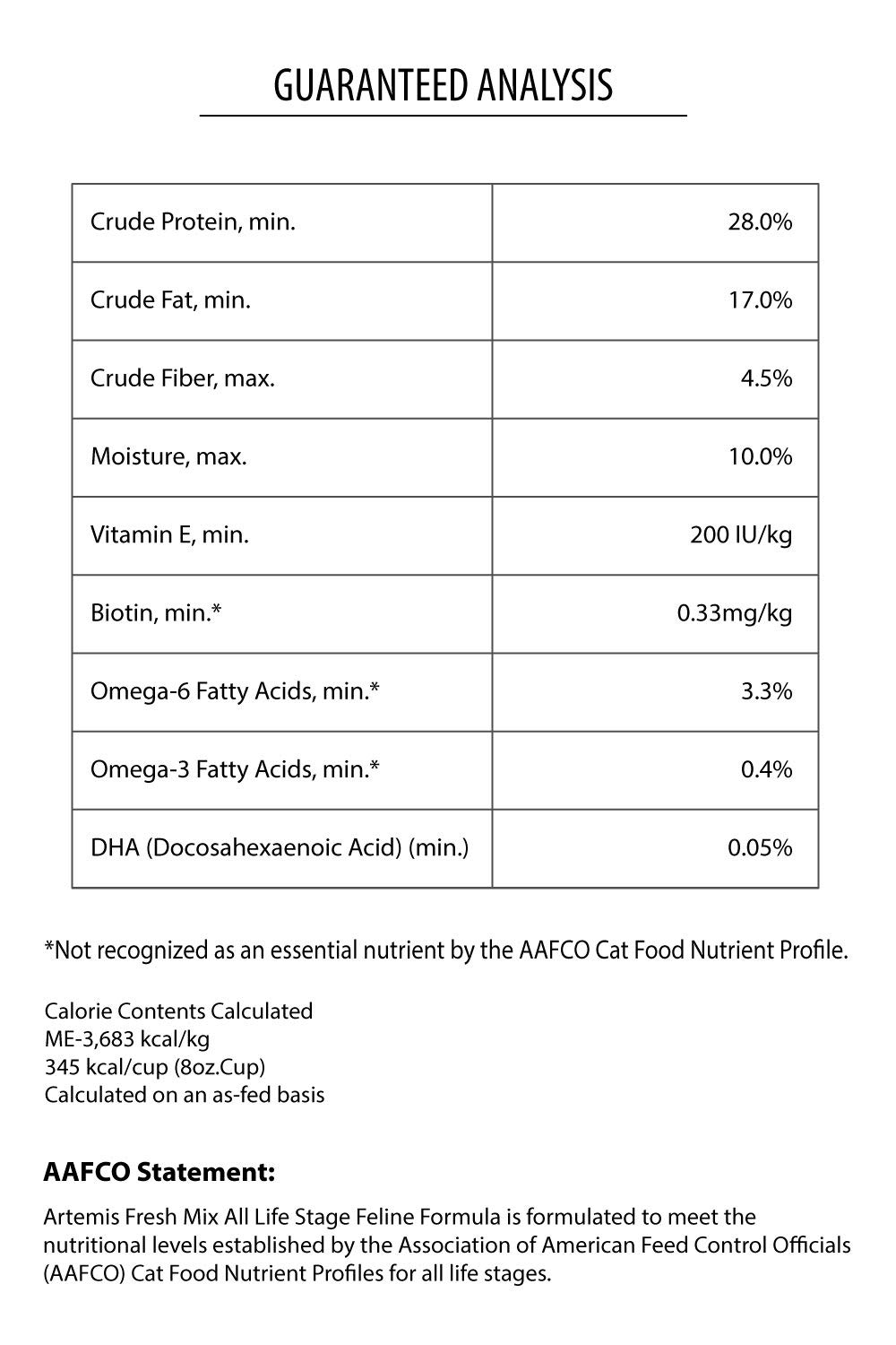 ARTEMIS Fresh Mix Dry Dog Food – Premium Meat Recipe Health Nutrition Protein Omega 3 6 Medium Large Adult Puppy All Life Stages 4lb Bag