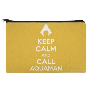 aquaman keep calm and call pencil pen organizer zipper pouch case