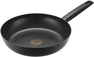 locknlock hard & light black aluminum cookware frying pan, 12 inch